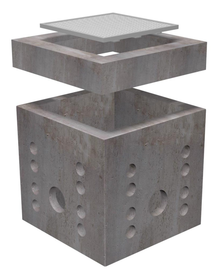 3'-6" X 3'-6" SECONDARY SPLICE BOX - SANTA CLARA | Oldcastle Infrastructure