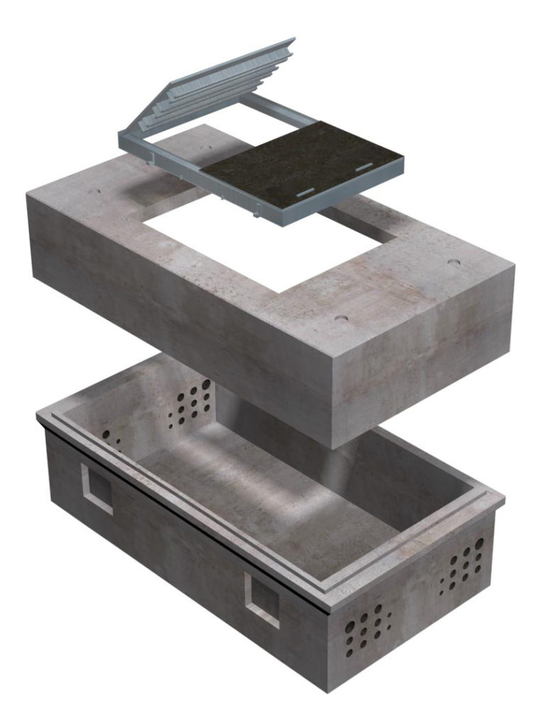 6' X 12' UTILITY VAULT (SHALLOW, LARGE COVER) - Me.I.D. | Oldcastle ...