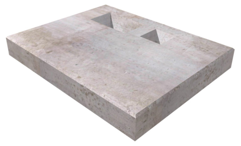 Transformer Pad w/15"x25"-12" Openings | Oldcastle Infrastructure