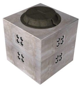 4'x4' AT&T Split Communications Vault | Oldcastle Infrastructure