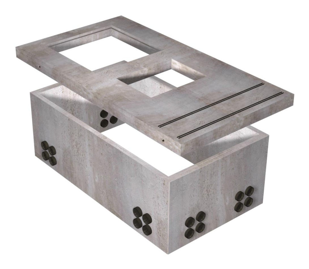 4'x7' Slab Box/Pad-LADWP | Oldcastle Infrastructure