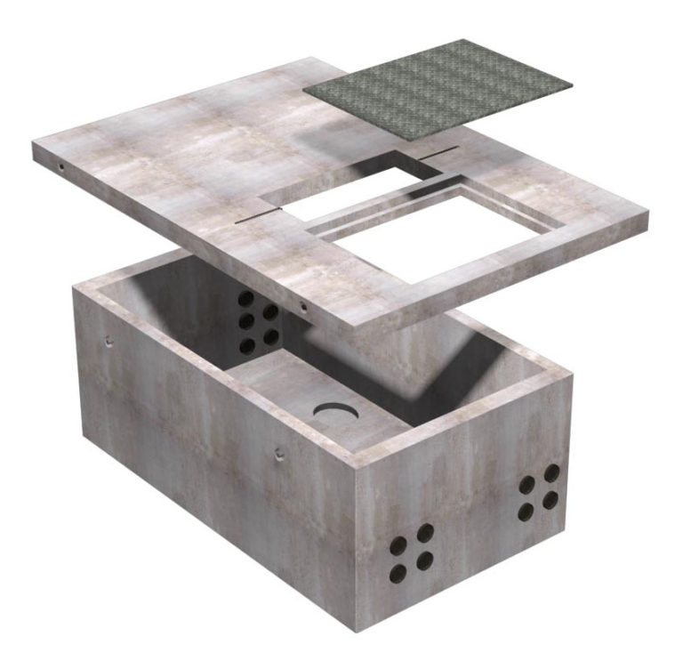 8'x10' Slab Box/Pad-City of Riverside | Oldcastle Infrastructure