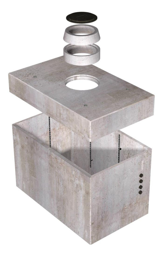 4’x6′-6″ Communication Vault w/Deep Base | Oldcastle Infrastructure